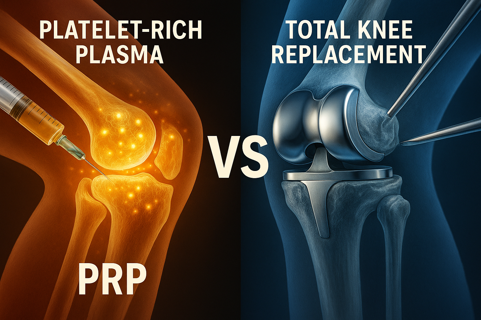 PRP vs. Total Knee Replacement: The Definitive Choice Between Repair ...