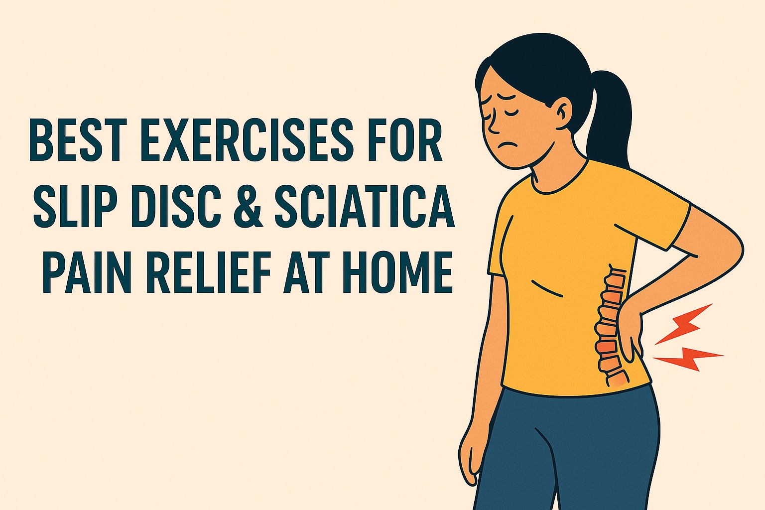 Slip Disc & Sciatica: Best Exercises for Pain Relief at Home